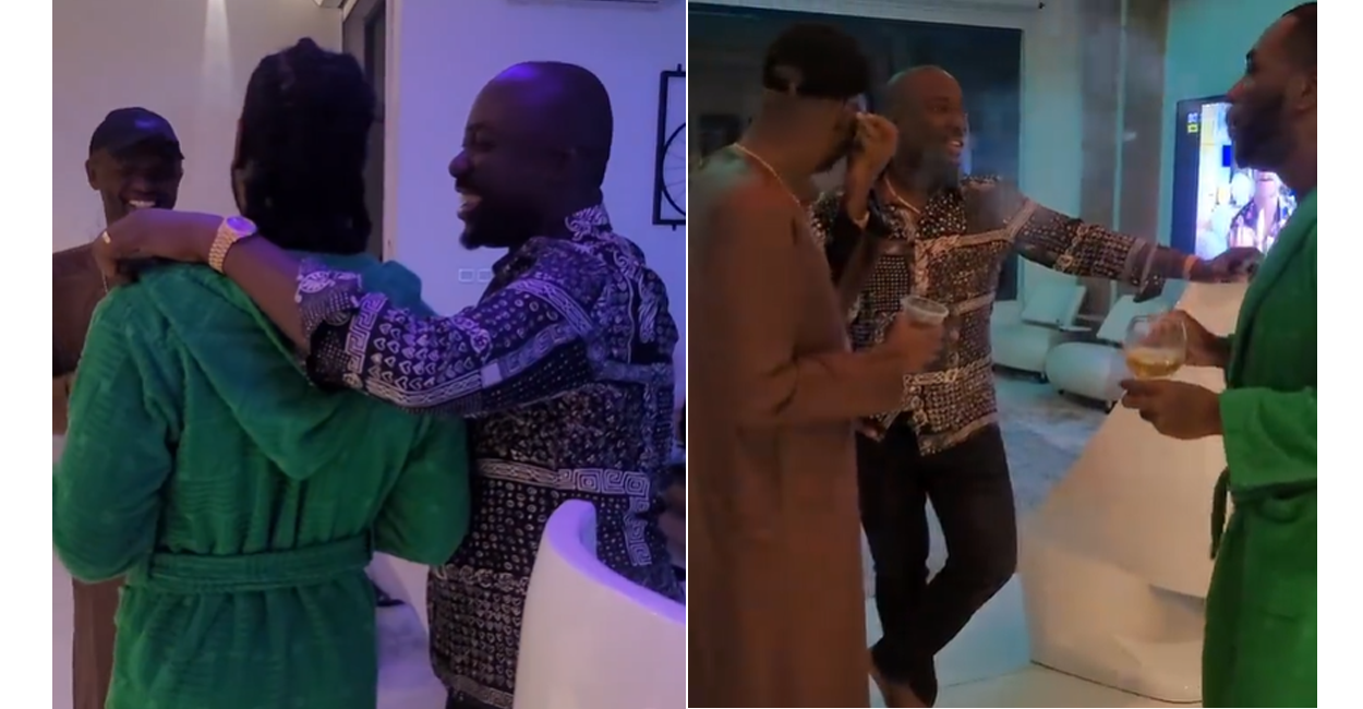 Burna boy receives billionaire guests, Obi Cubana and Jowizaza - 102.3 Max FM