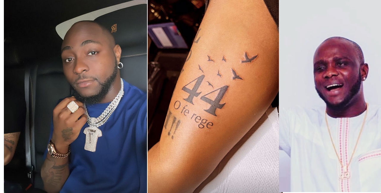 Davido gets new tattoo in honor of his late friend, ObamaDMW - 102.3 Max FM